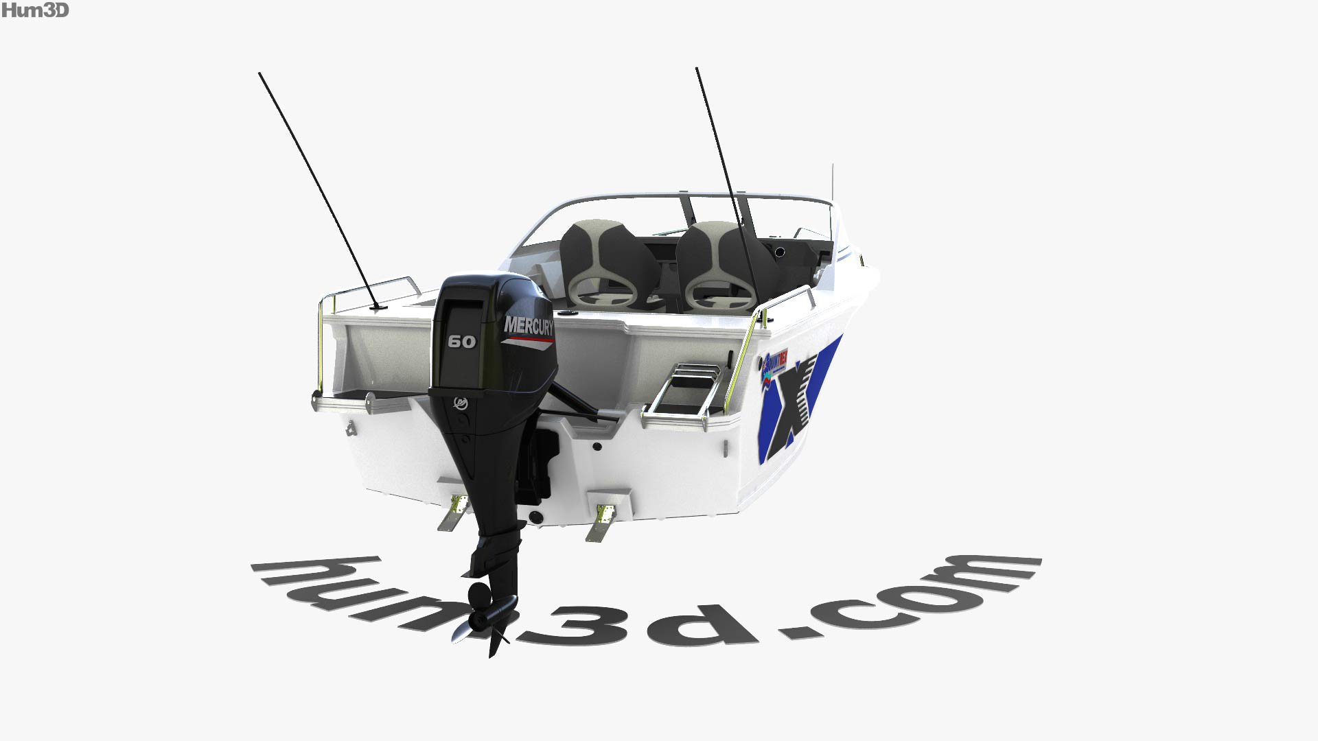 360 view of Quintrex 450 Fishabout Pro 3D model - 3DModels store