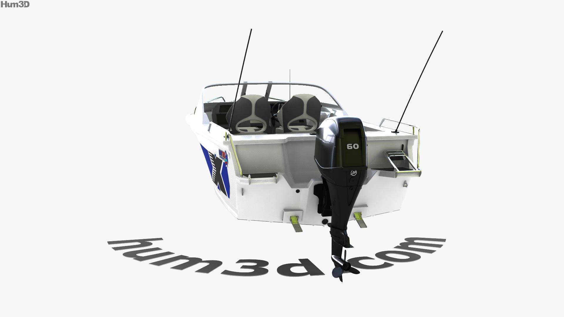 360 view of Quintrex 450 Fishabout Pro 3D model - 3DModels store