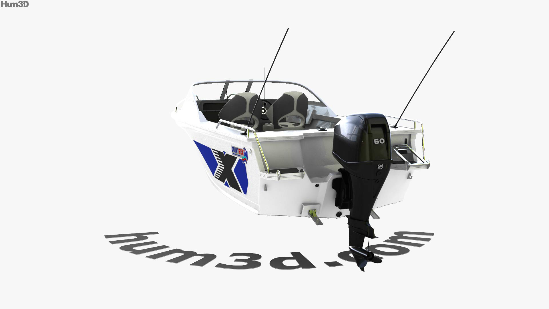 360 view of Quintrex 450 Fishabout Pro 3D model - 3DModels store