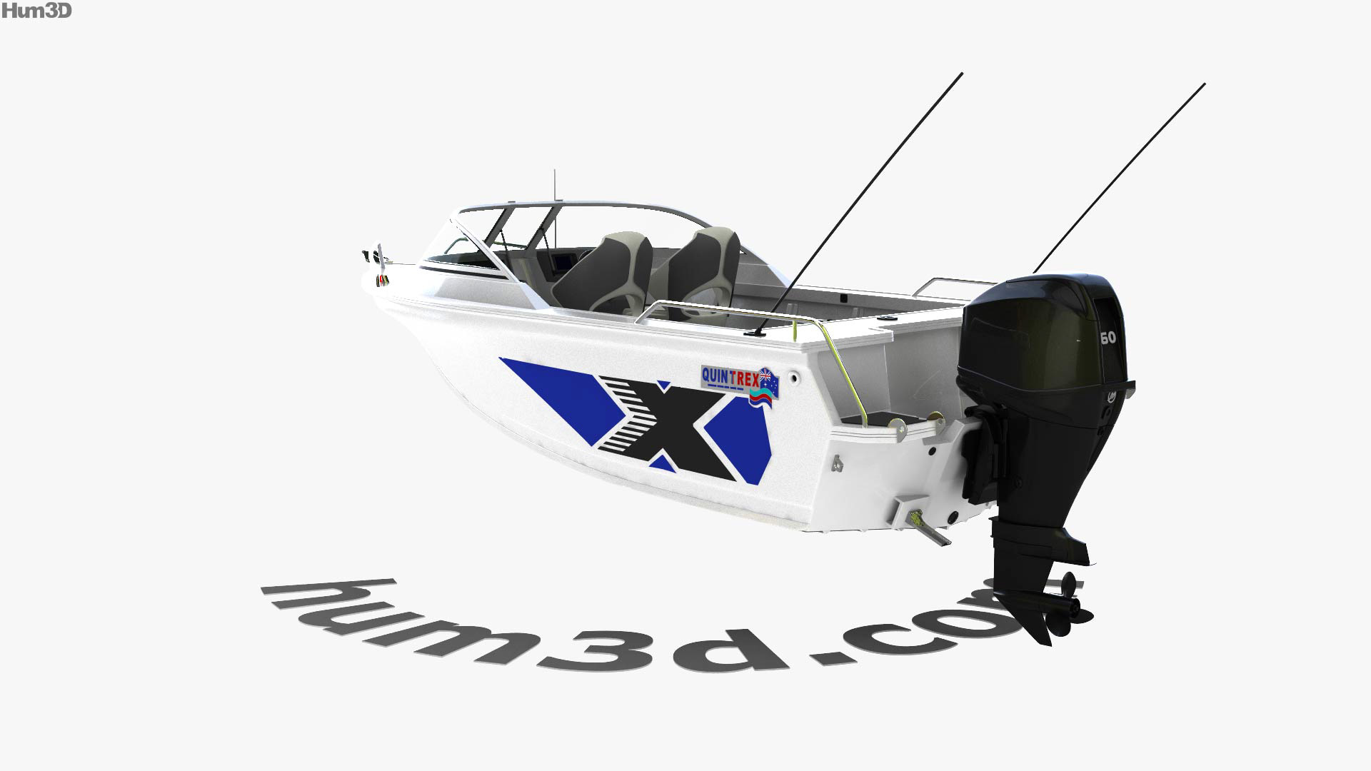 360 view of Quintrex 450 Fishabout Pro 3D model - 3DModels store