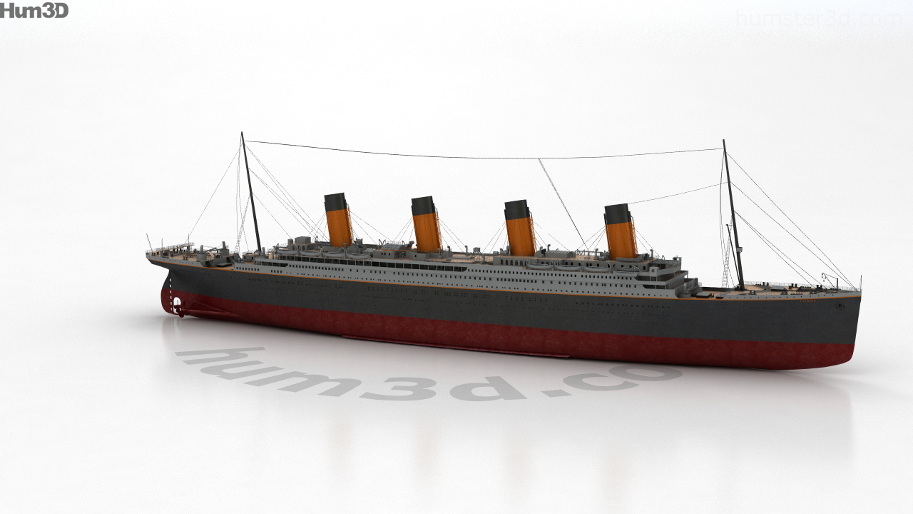 360 view of RMS Titanic 3D model - 3DModels store