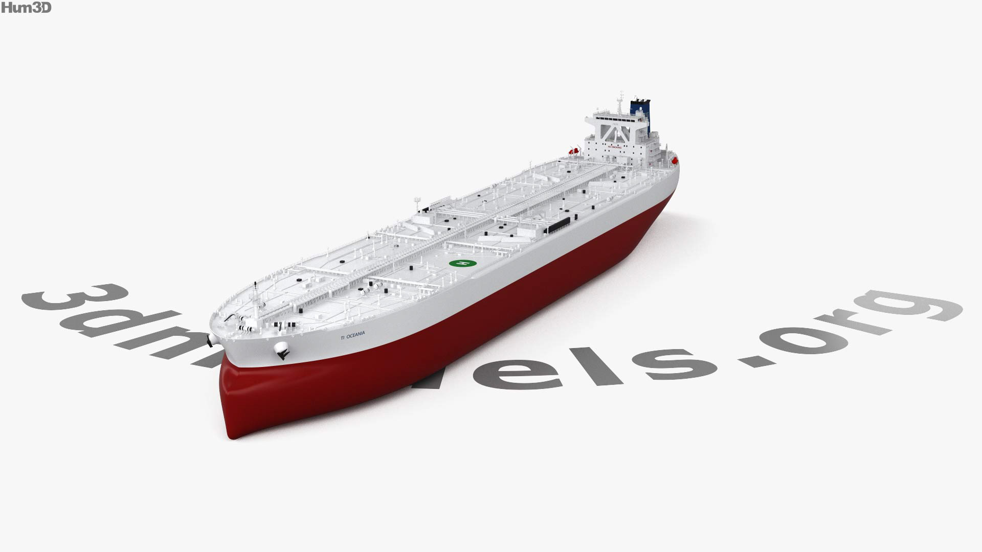 360 view of TI-class supertanker 3D model - 3DModels store