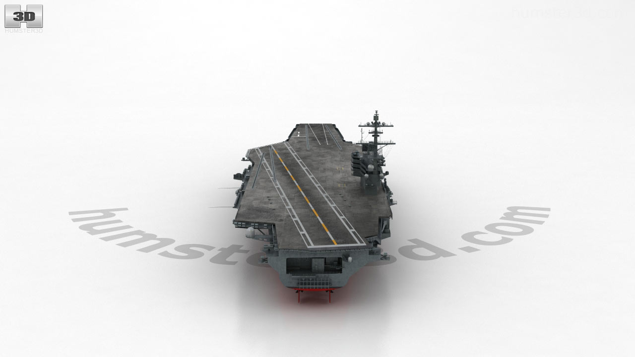 360 view of Nimitz-class aircraft carrier 3D model - 3DModels store