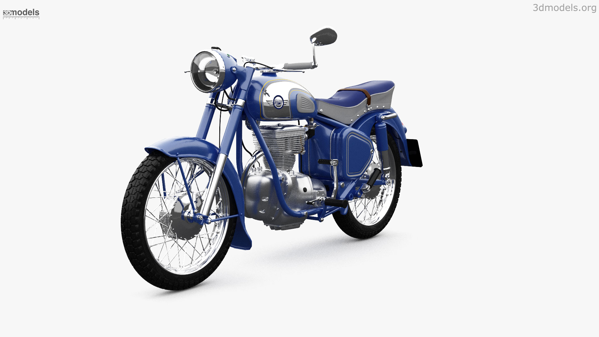 360 view of Simson AWO 425 Sport 1961 3D model - 3DModels store