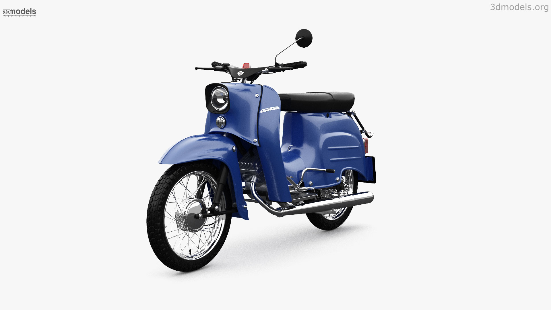 360 view of Simson KR51 Schwalbe 1967 3D model - 3DModels store