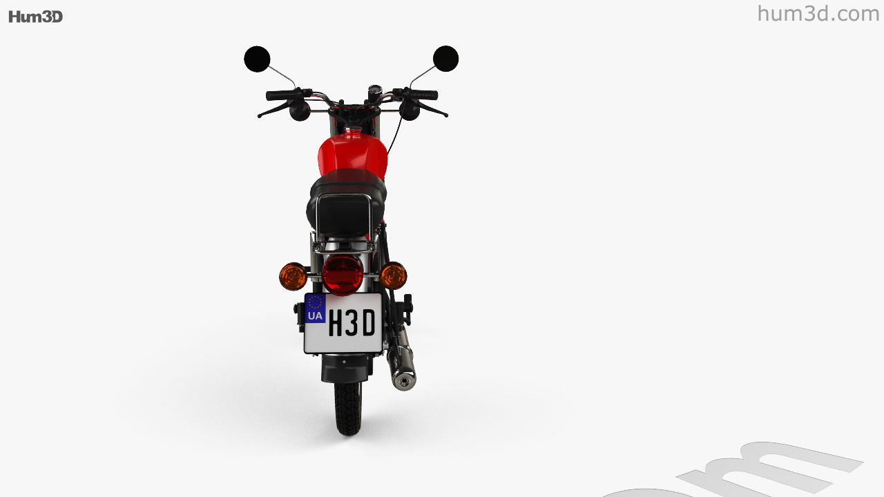 360 view of Simson S50 1975 3D model - 3DModels store