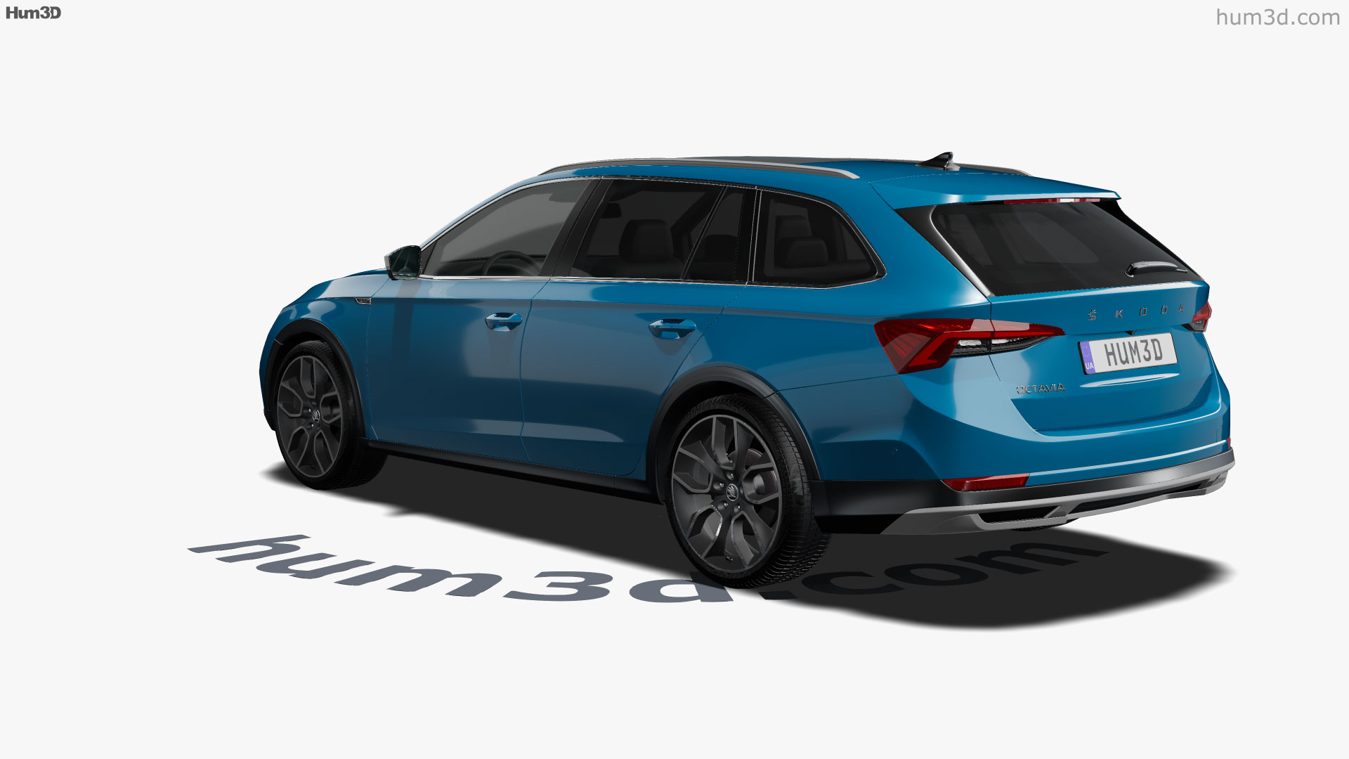 360 view of Skoda Octavia Scout 2023 3D model - 3DModels store