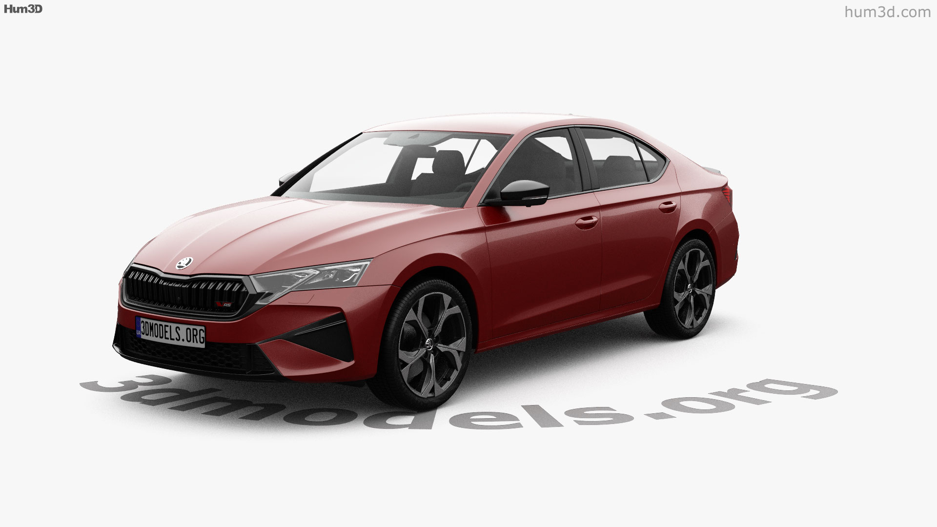 Skoda Octavia liftback RS 2024 3Dモデルの360ビュー-3DModelsストア