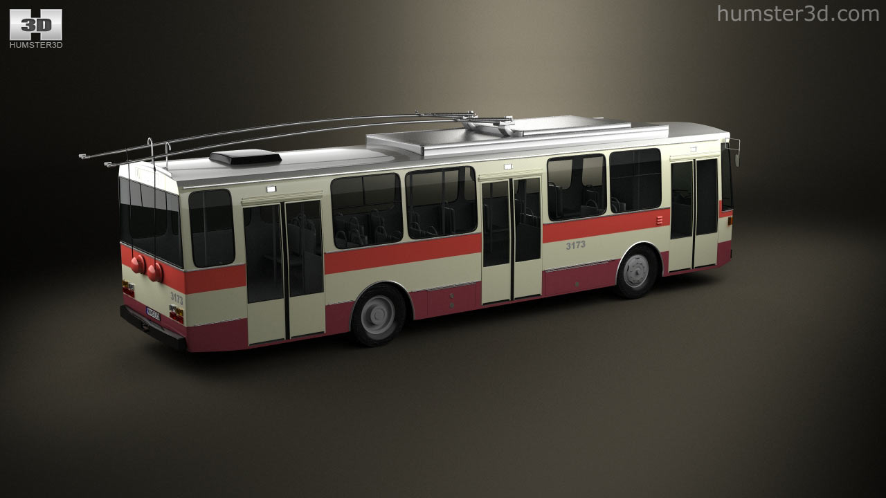 360 view of Skoda 14Tr Trolleybus 1982 3D model - 3DModels store