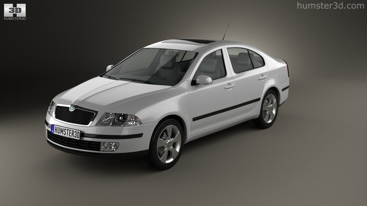 360 view of Skoda Octavia liftback 2013 3D model - 3DModels store