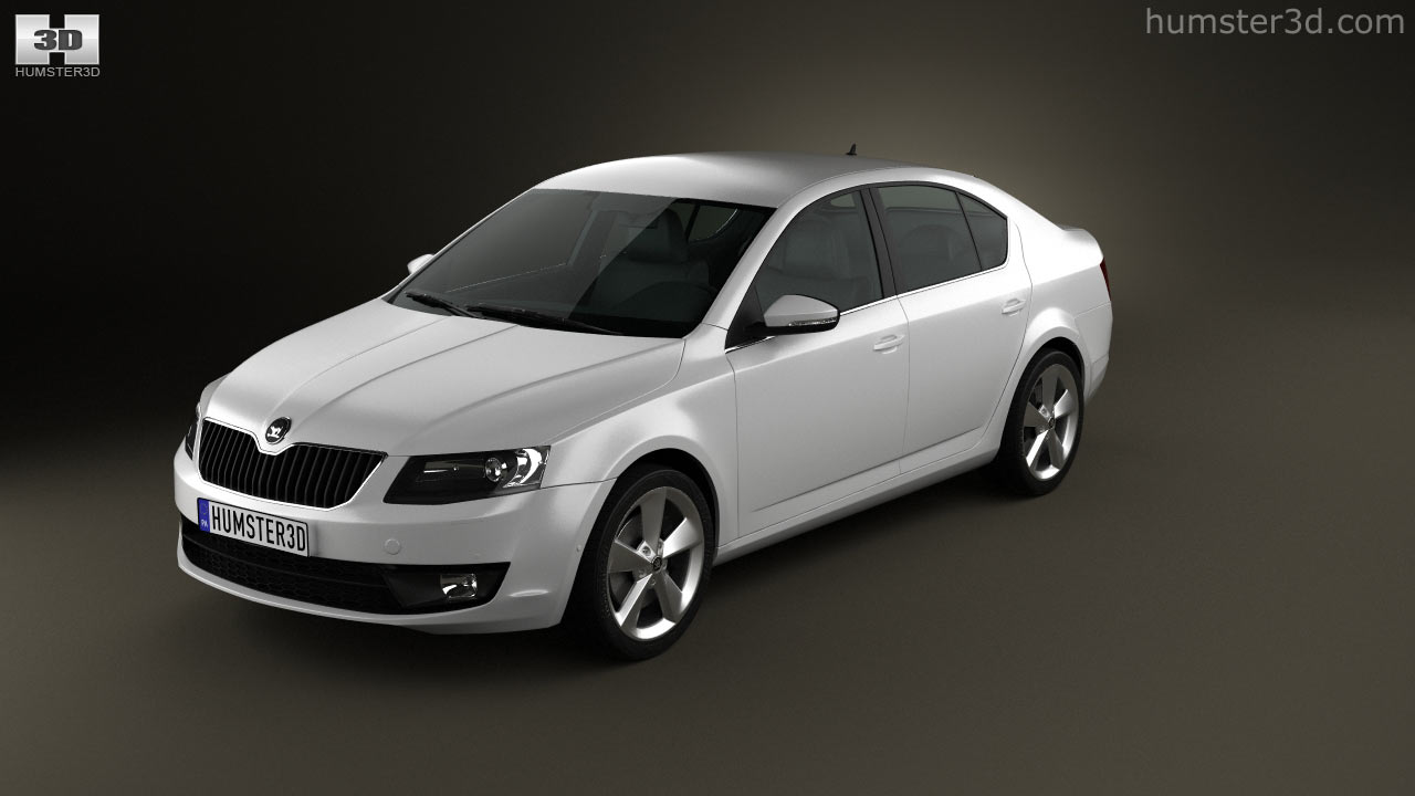 360 view of Skoda Octavia 2016 3D model - 3DModels store