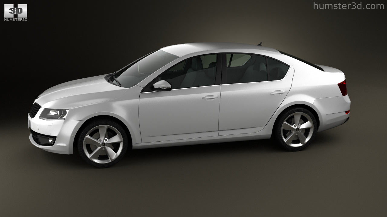 360 view of Skoda Octavia 2016 3D model - 3DModels store