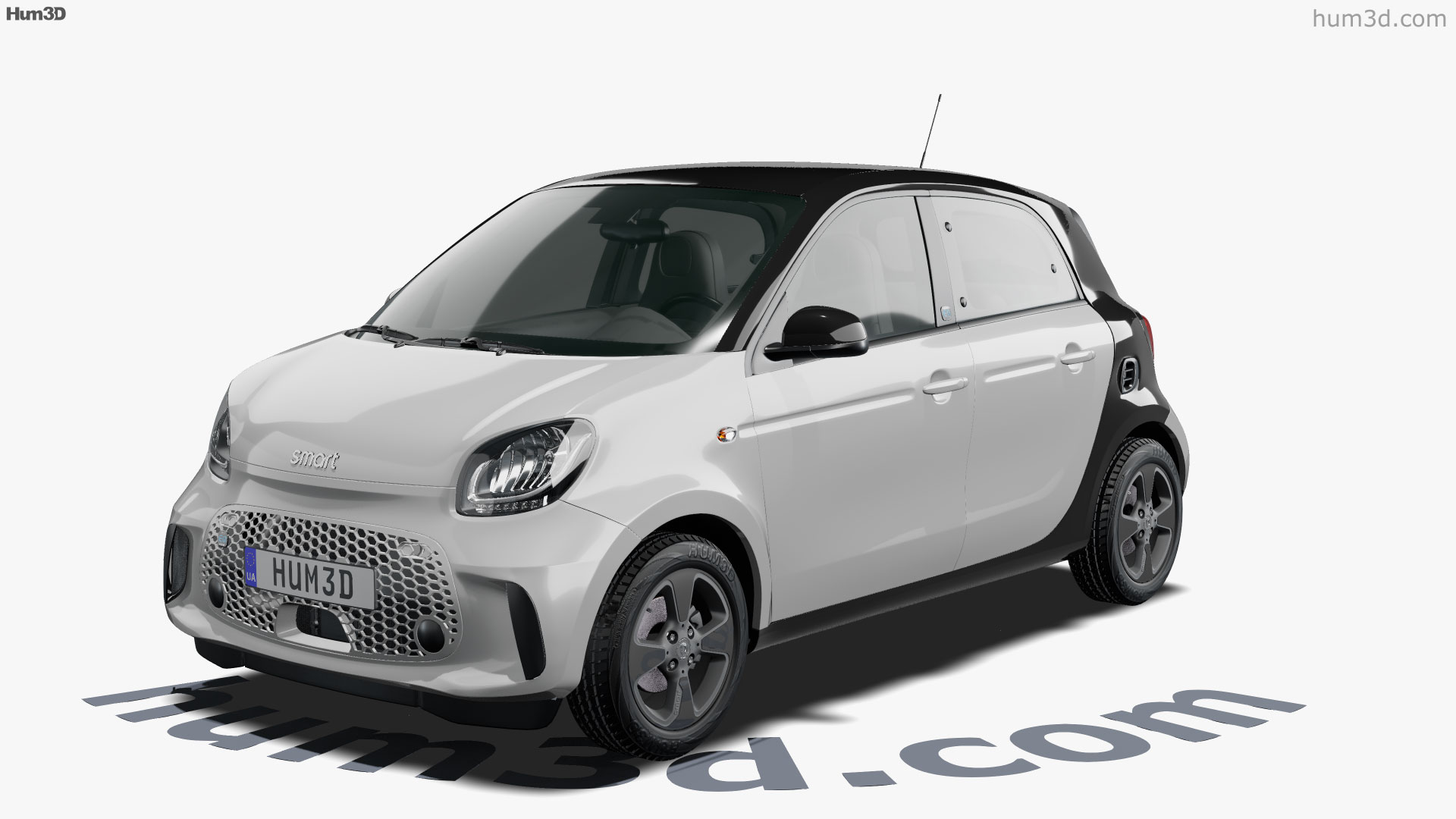 Smart ForFour EQ Passion 2022 3Dモデルの360ビュー-3DModelsストア
