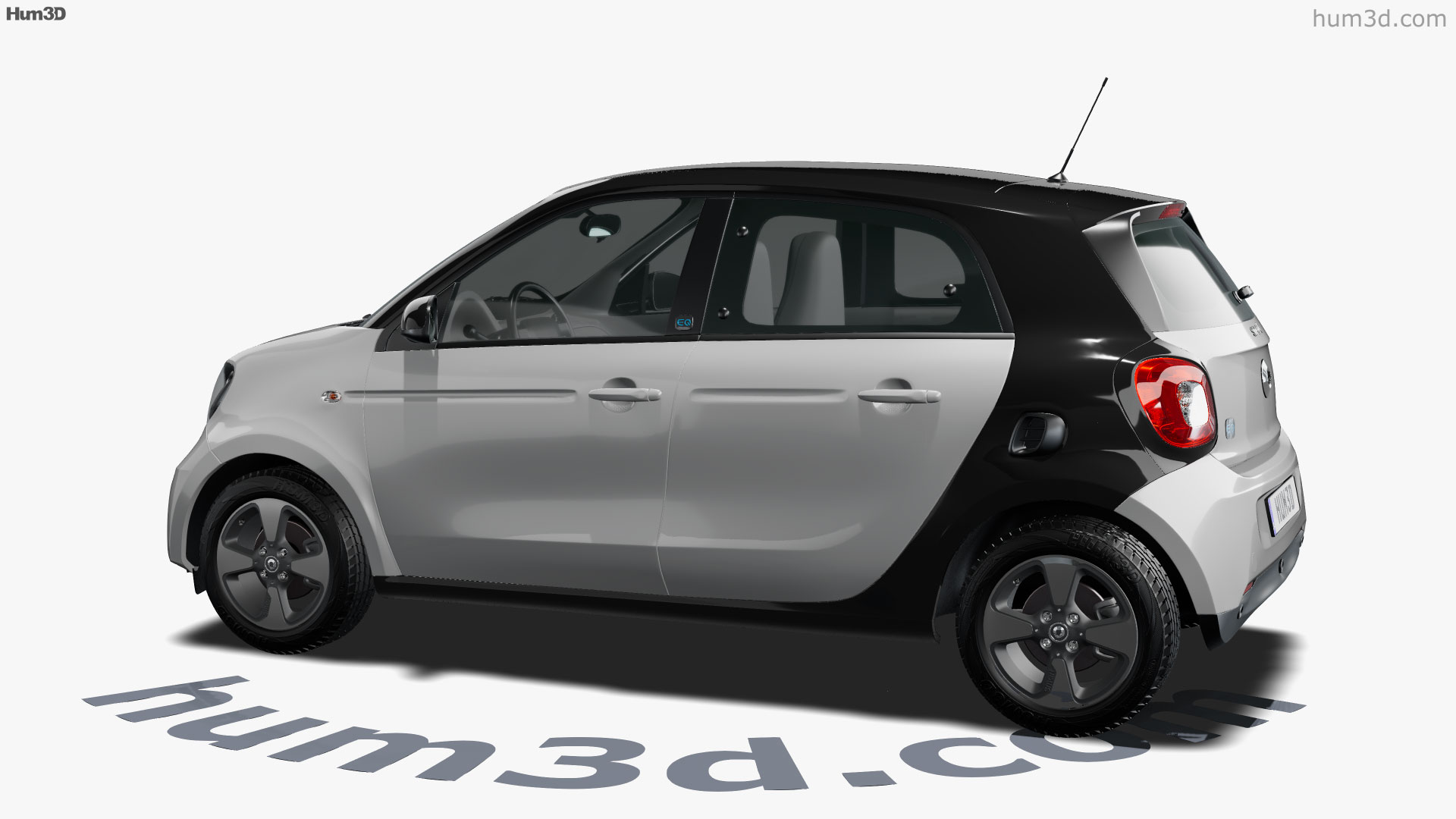 360 view of Smart ForFour EQ Passion 2022 3D model - 3DModels store