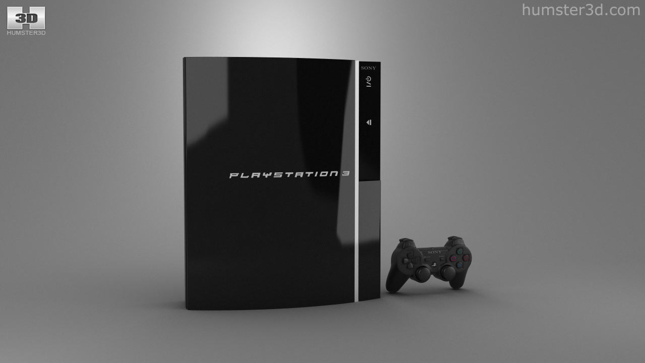 360 view of Sony PlayStation 3 3D model - 3DModels store
