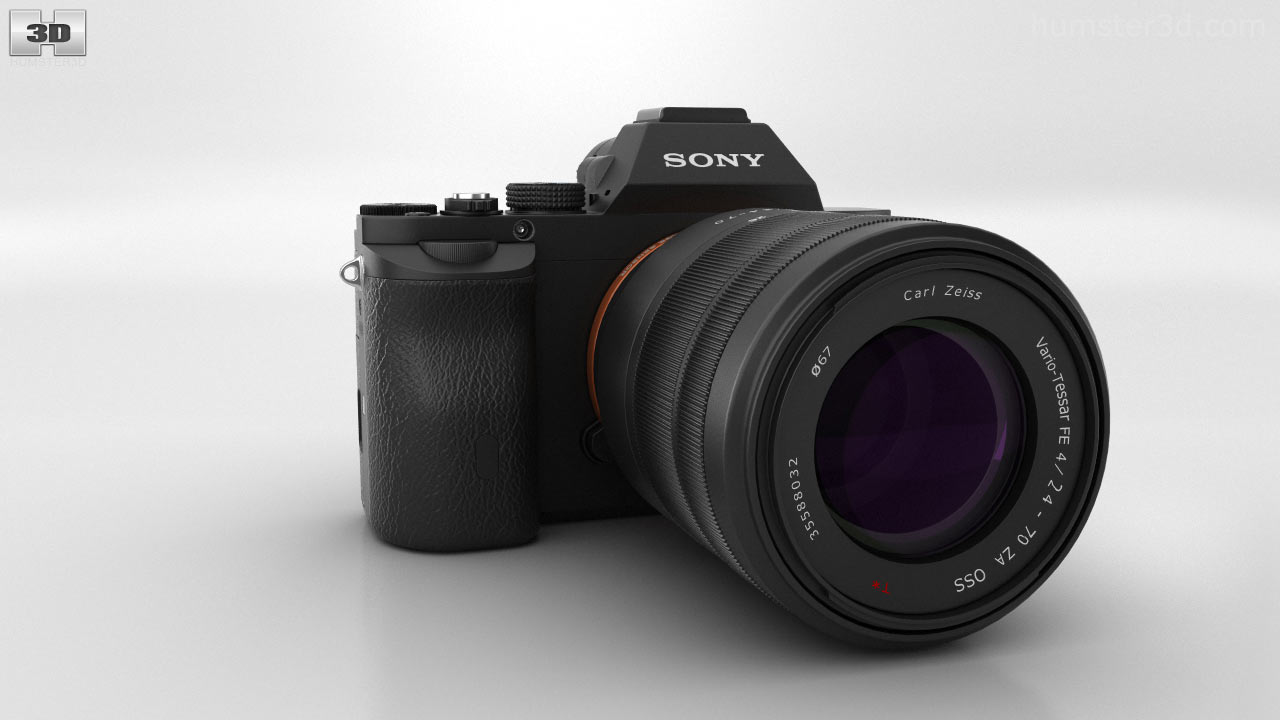 360 view of Sony Alpha 7R 3D model - 3DModels store