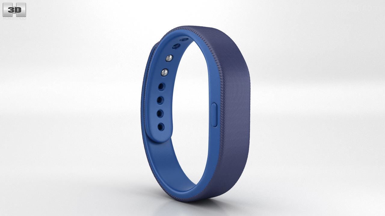 360 view of Sony Smart Band SWR10 Dark Blue 3D model - 3DModels store