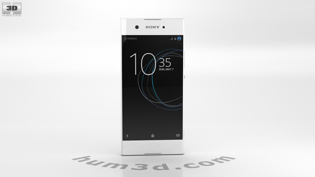 360 View Of Sony Xperia XA1 White 3D Model 3DModels Store
