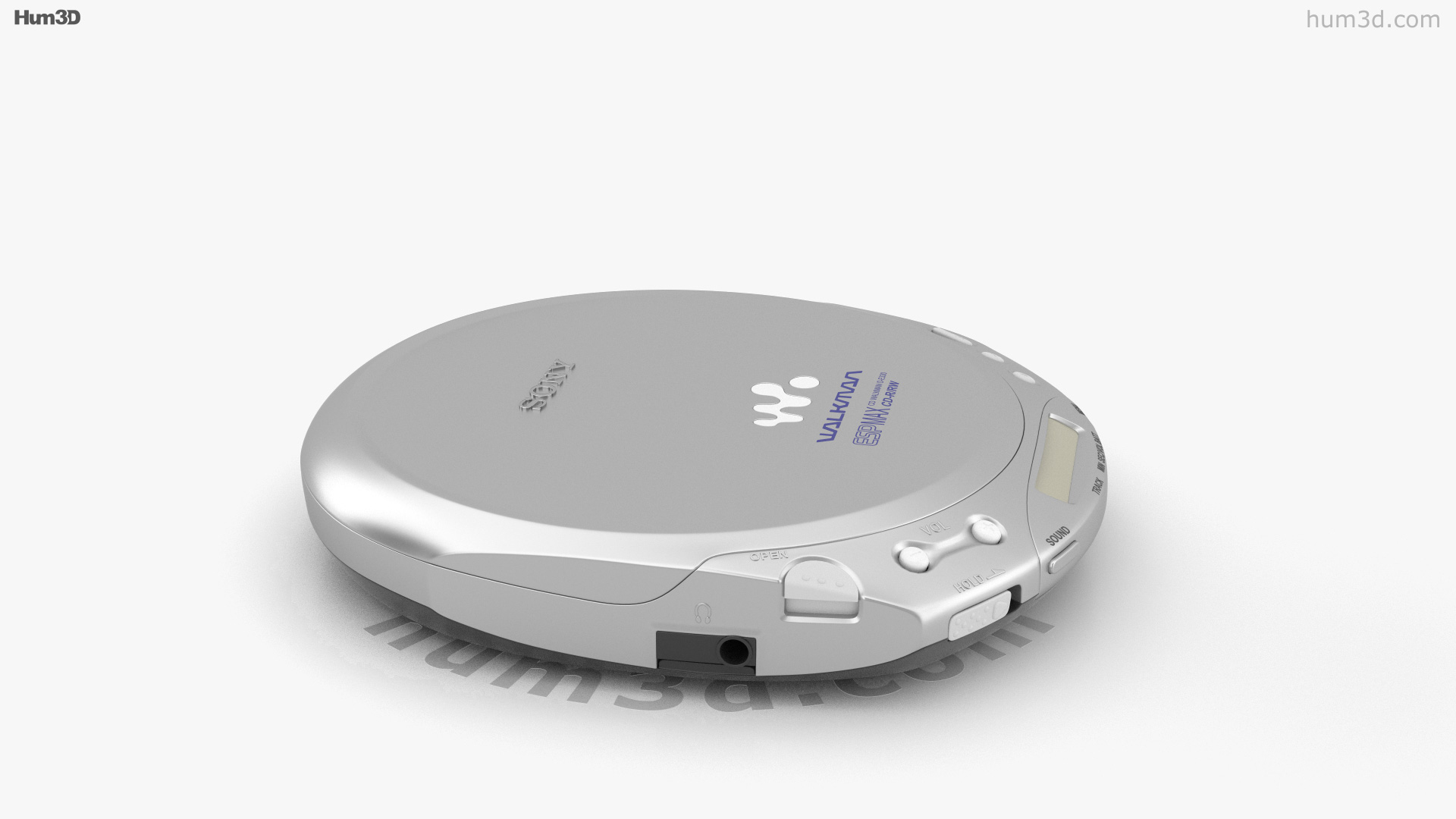 360 view of Sony Walkman CD Player 3D model - 3DModels store
