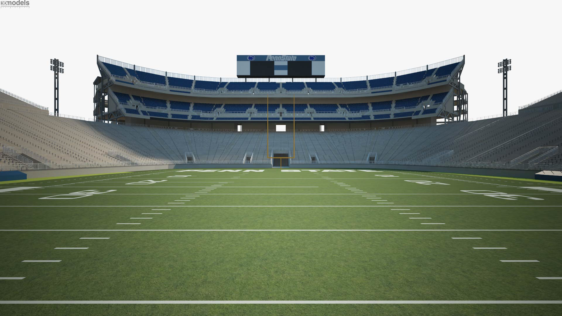 360 view of Beaver Stadium 3D model - 3DModels store