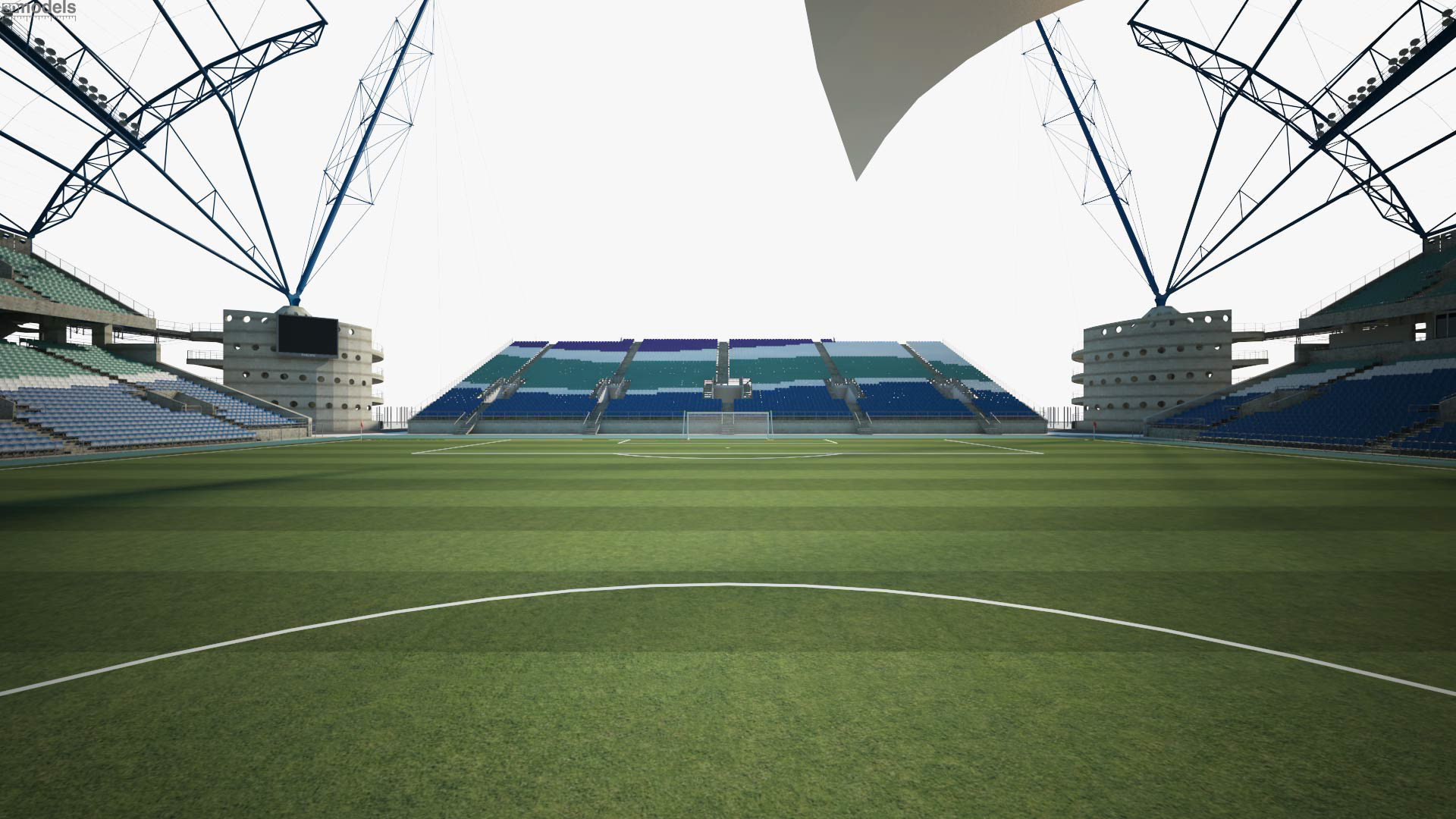 360 view of Estadio Algarve 3D model - 3DModels store