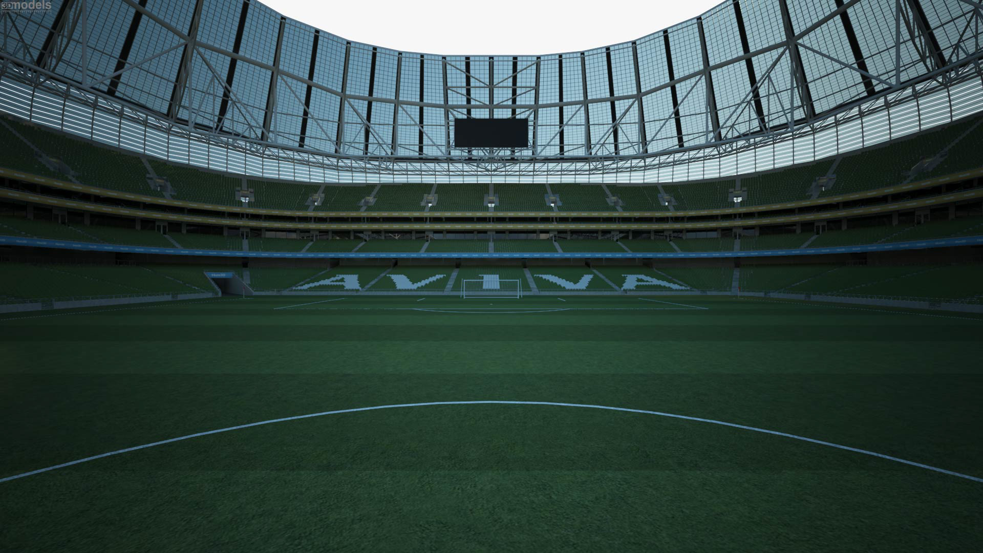360 view of Aviva Stadium 3D model - 3DModels store