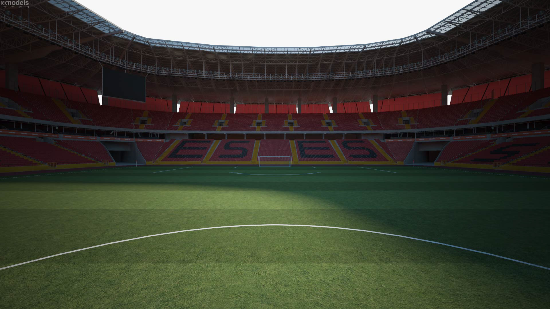 360 view of Eskisehir Yeni Stadium 3D model - 3DModels store