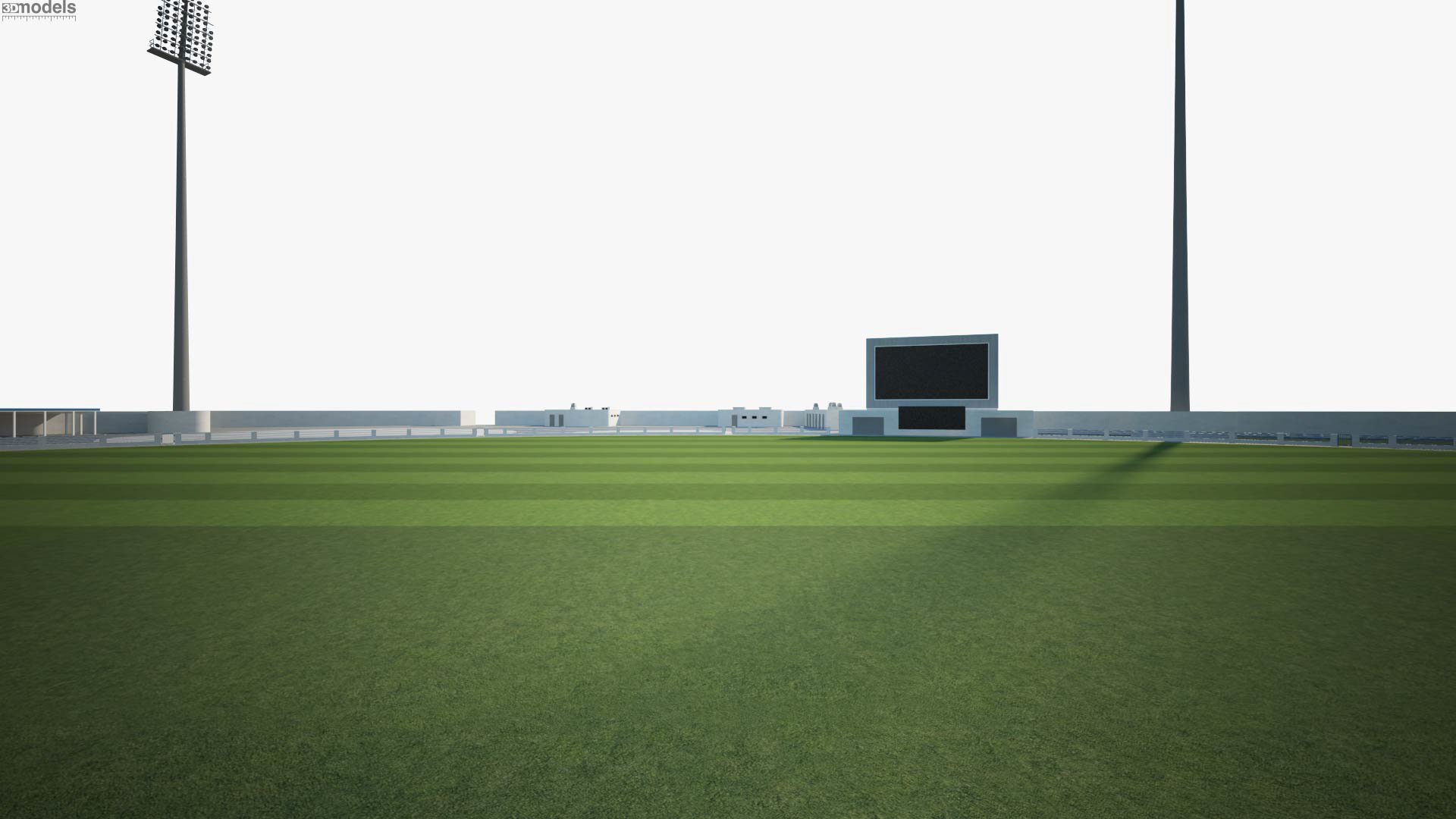 360 view of Kensington Oval 3D model - 3DModels store