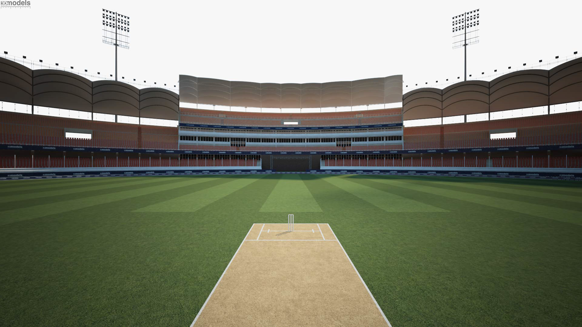 360 view of Rajiv Gandhi International Cricket Stadium 3D model ...