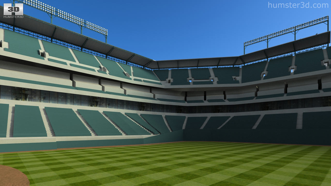 360 view of Rangers Ballpark Baseball stadium 3D model - 3DModels store
