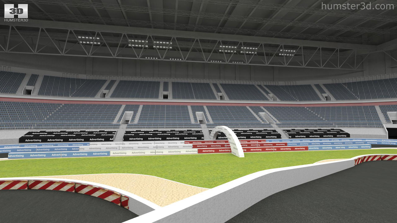 360 view of Racing track Arena 3D model - 3DModels store