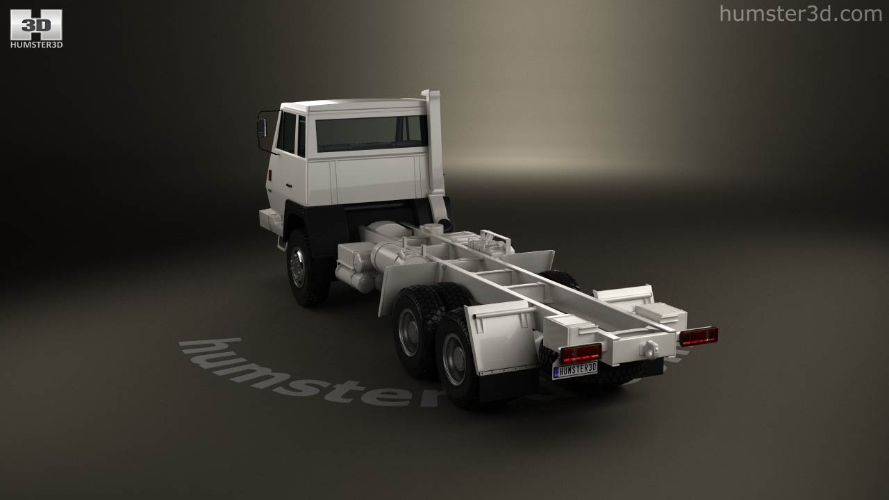 360 view of Steyr Plus 91 1491 Chassis Army Truck 1978 3D model ...