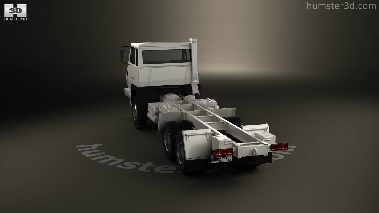 360 view of Steyr Plus 91 1491 Chassis Army Truck 1978 3D model ...