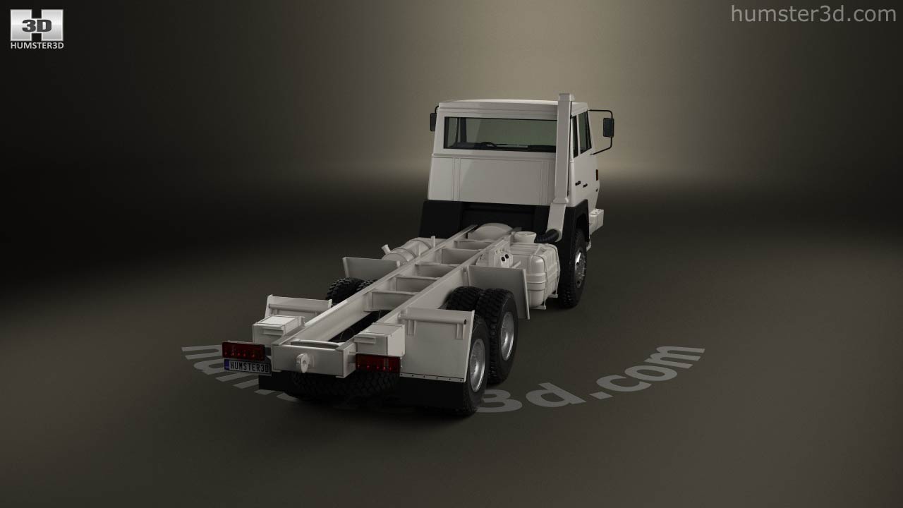 360 view of Steyr Plus 91 1491 Chassis Army Truck 1978 3D model ...