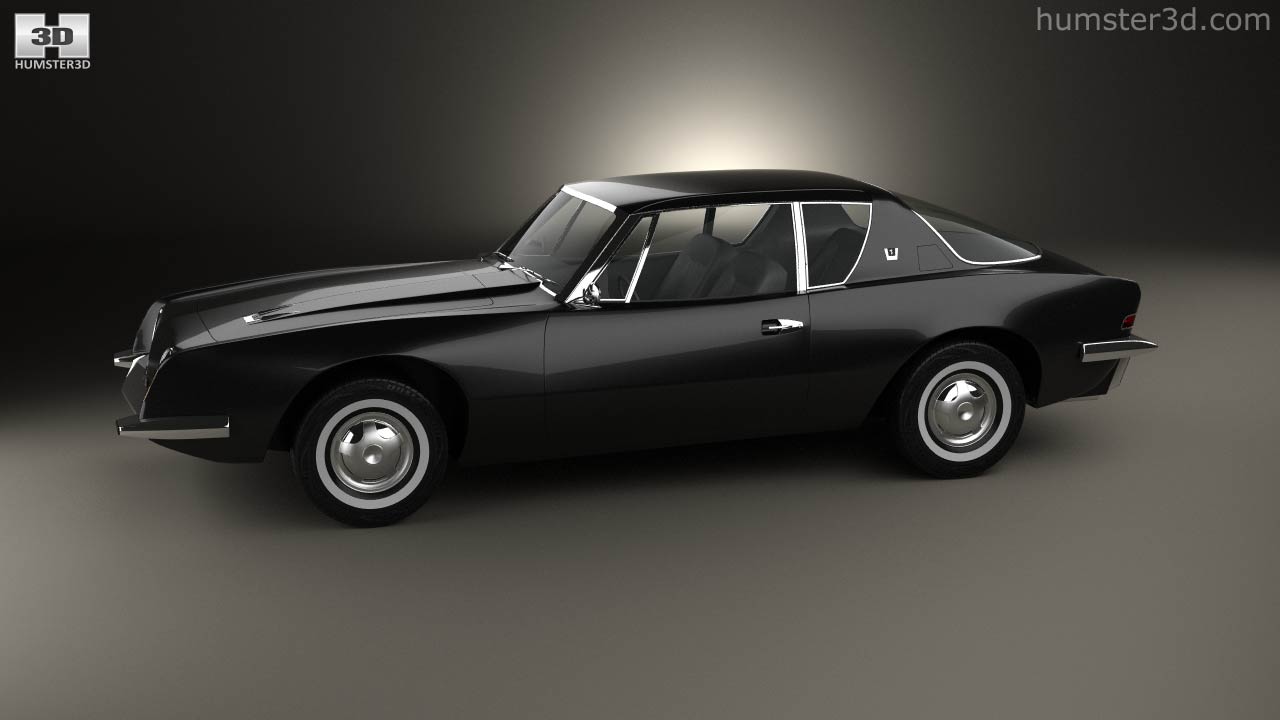 360 view of Studebaker Avanti 1963 3D model - 3DModels store