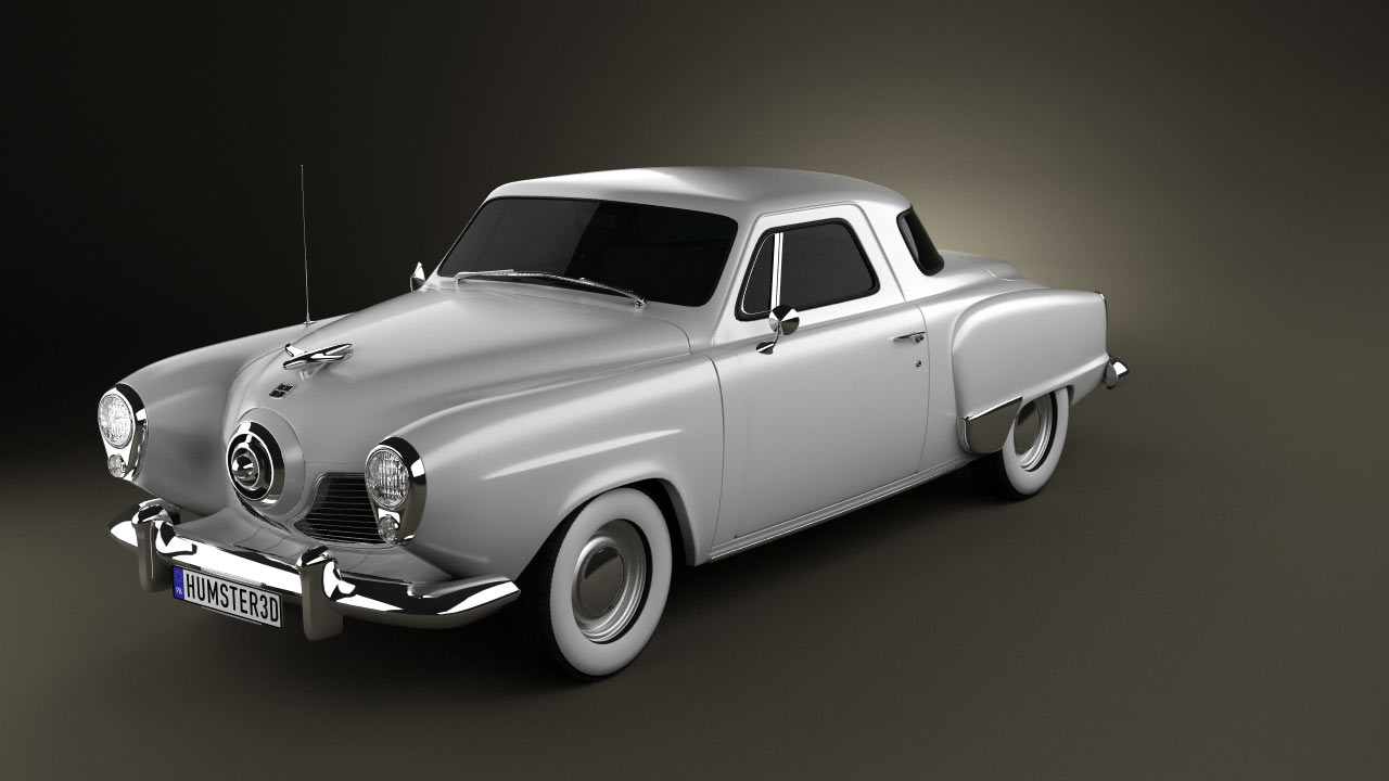 360 view of Studebaker Commander Starlight Coupe 1951 3D model ...