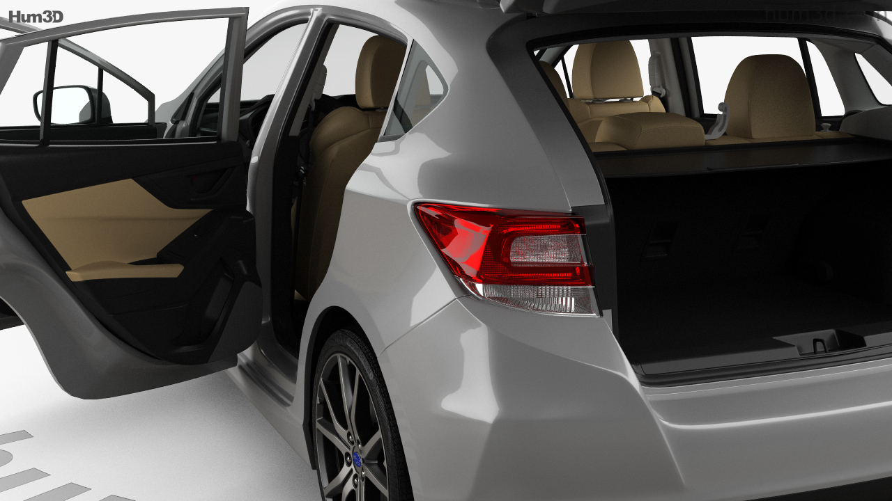 360 view of Subaru Impreza 5-door hatchback with HQ interior 2019 3D ...
