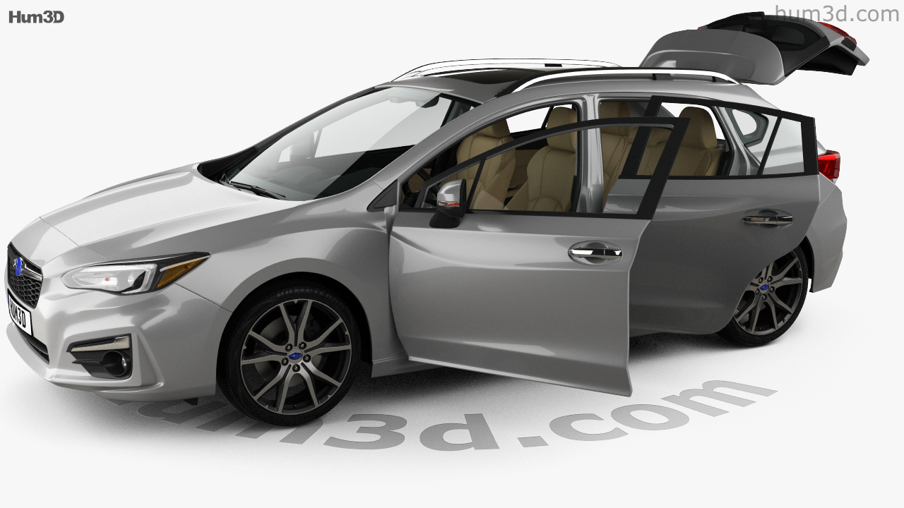 360 view of Subaru Impreza 5-door hatchback with HQ interior 2019 3D ...