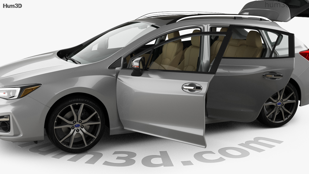 360 view of Subaru Impreza 5-door hatchback with HQ interior 2019 3D ...