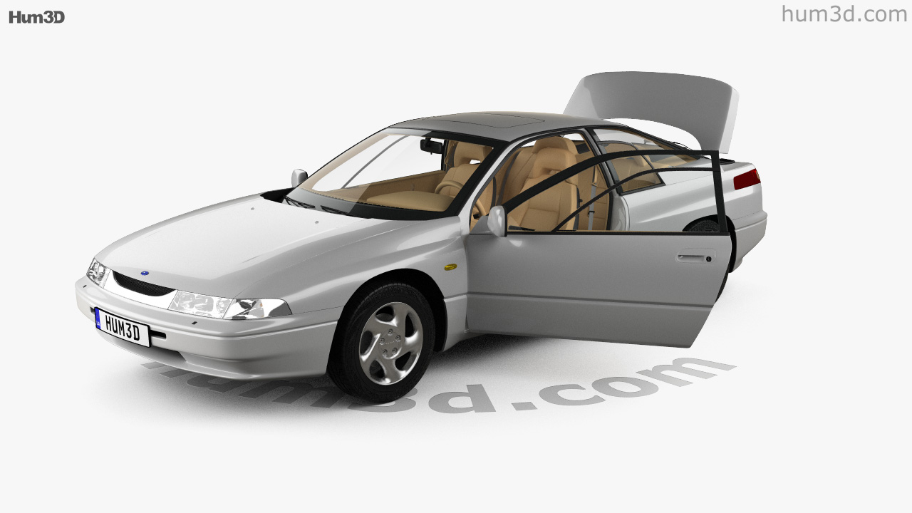 360 view of Subaru SVX with HQ interior 1997 3D model - 3DModels store