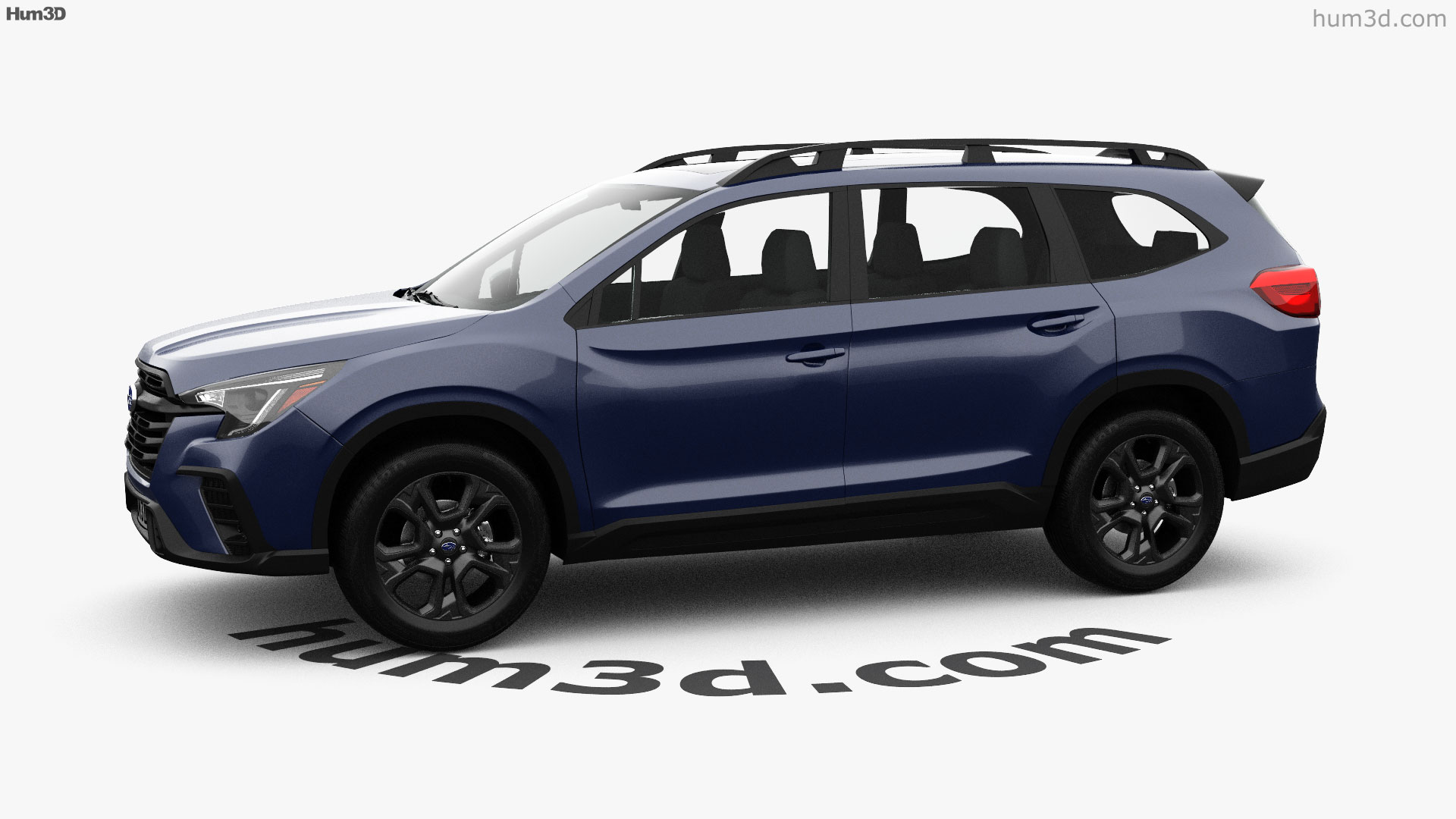 360 view of Subaru Ascent Onyx Edition 2024 3D model - 3DModels store