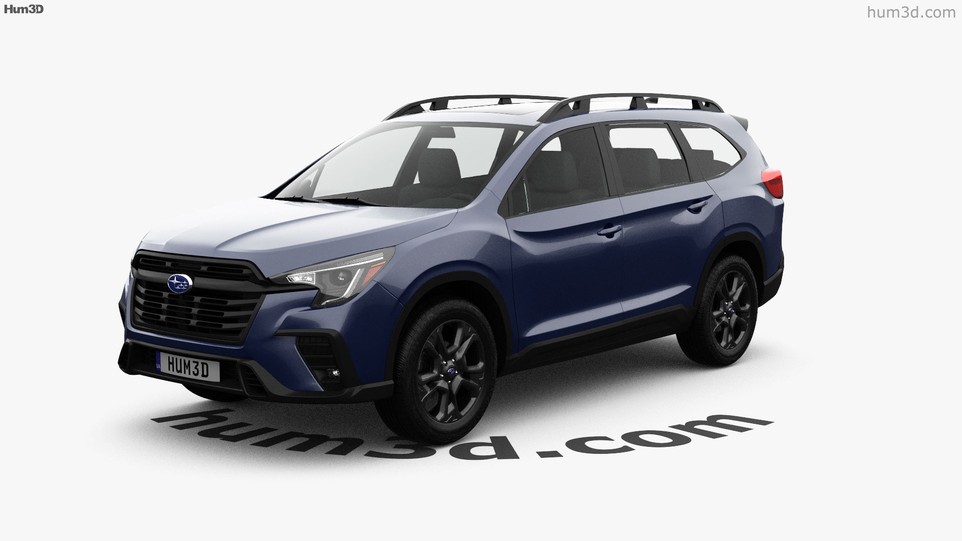360 view of Subaru Ascent Onyx Edition 2024 3D model - 3DModels store