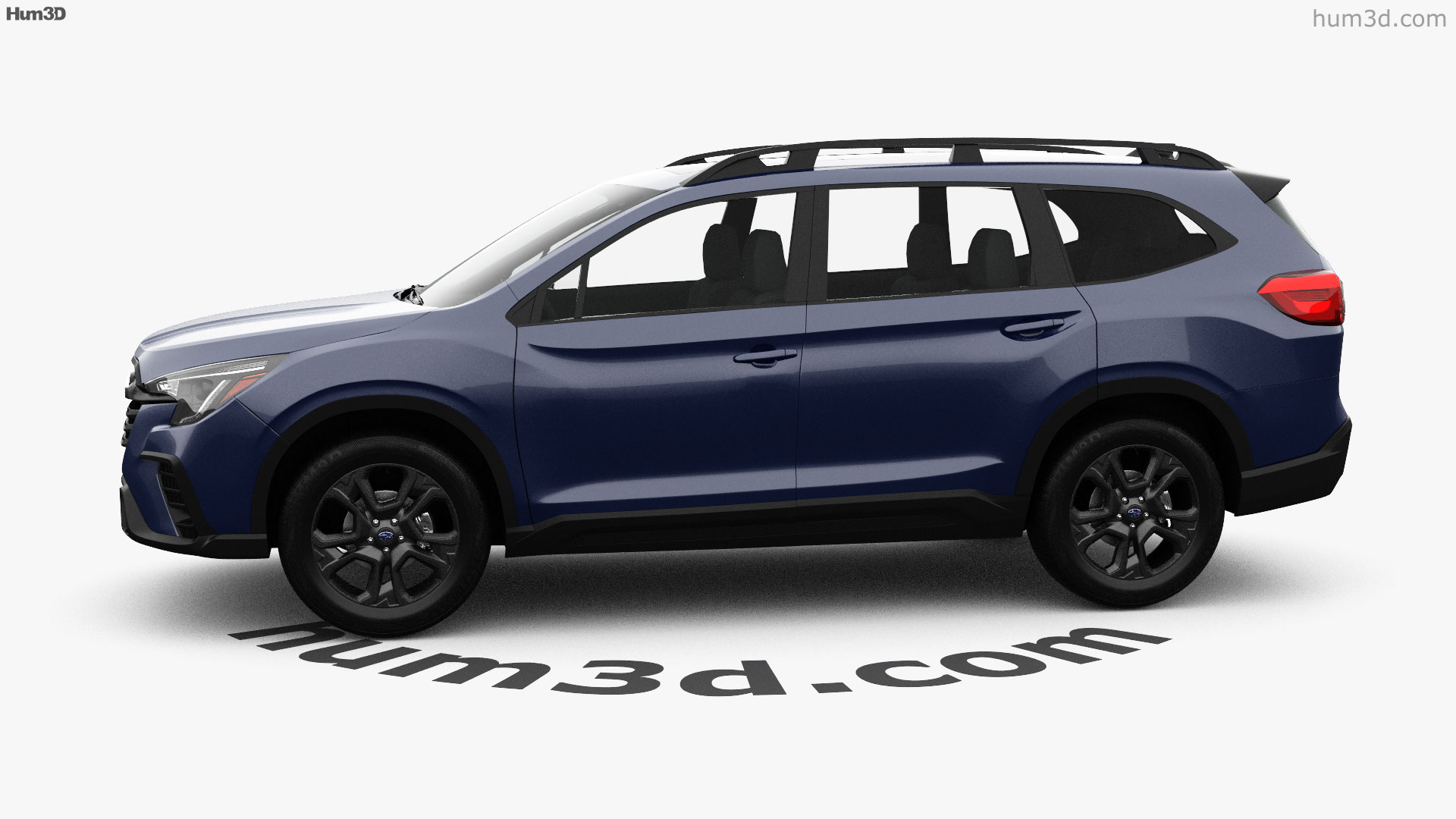 360 view of Subaru Ascent Onyx Edition 2024 3D model - 3DModels store