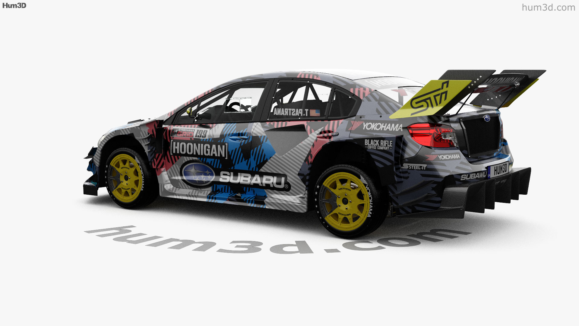 360 view of Subaru WRX STI Gymkhana 2023 3D model - 3DModels store