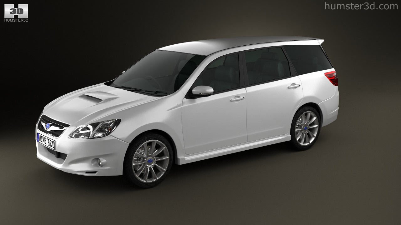 360 view of Subaru Exiga 2013 3D model - 3DModels store