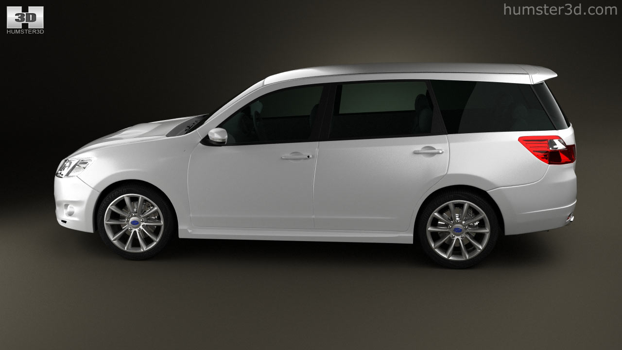 360 view of Subaru Exiga 2013 3D model - 3DModels store