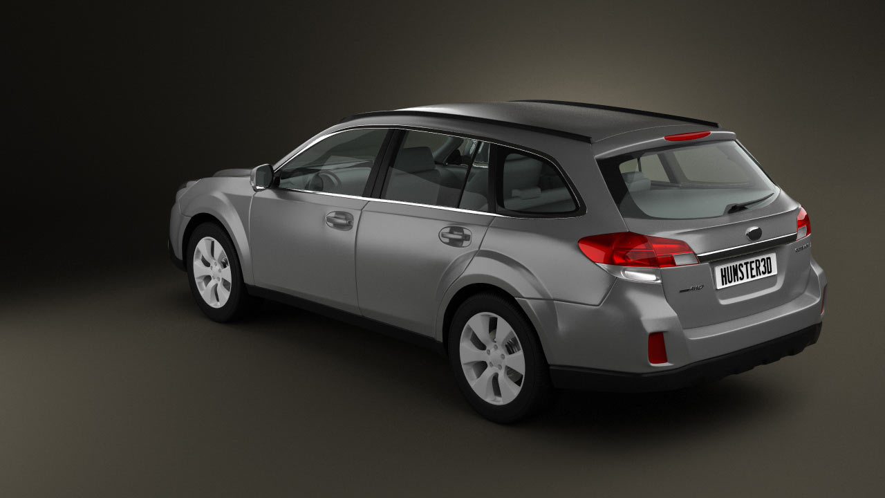 360 view of Subaru Outback 2010 3D model - 3DModels store