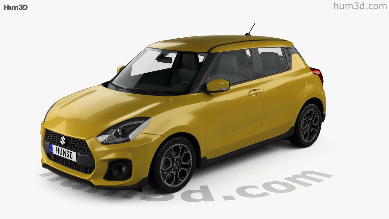360 view of Suzuki Swift Sport 2020 3D model - 3DModels store