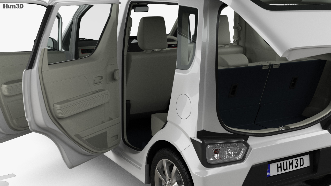 360 view of Suzuki Wagon R Stingray hybrid with HQ interior 2021 3D ...