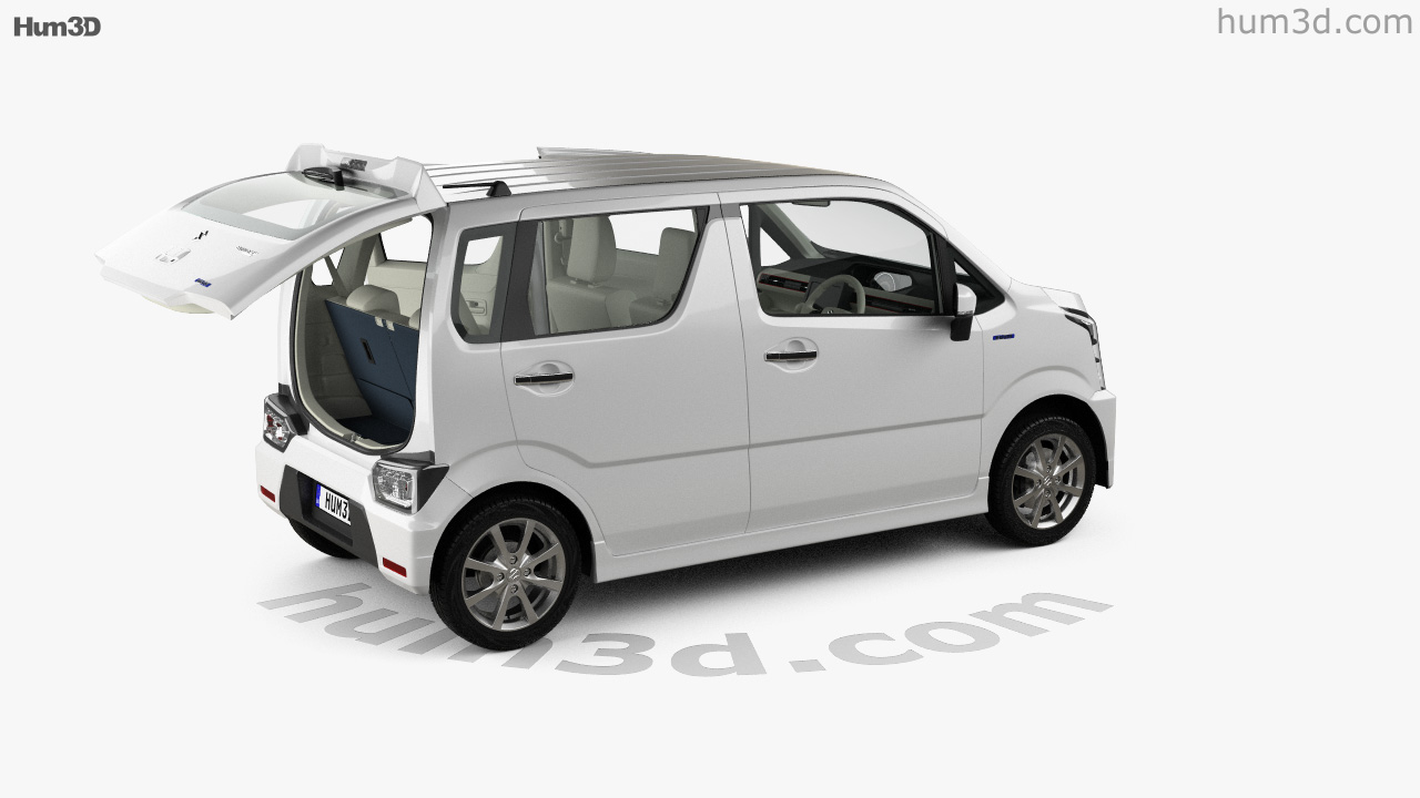 360 view of Suzuki Wagon R Stingray hybrid with HQ interior 2021 3D ...